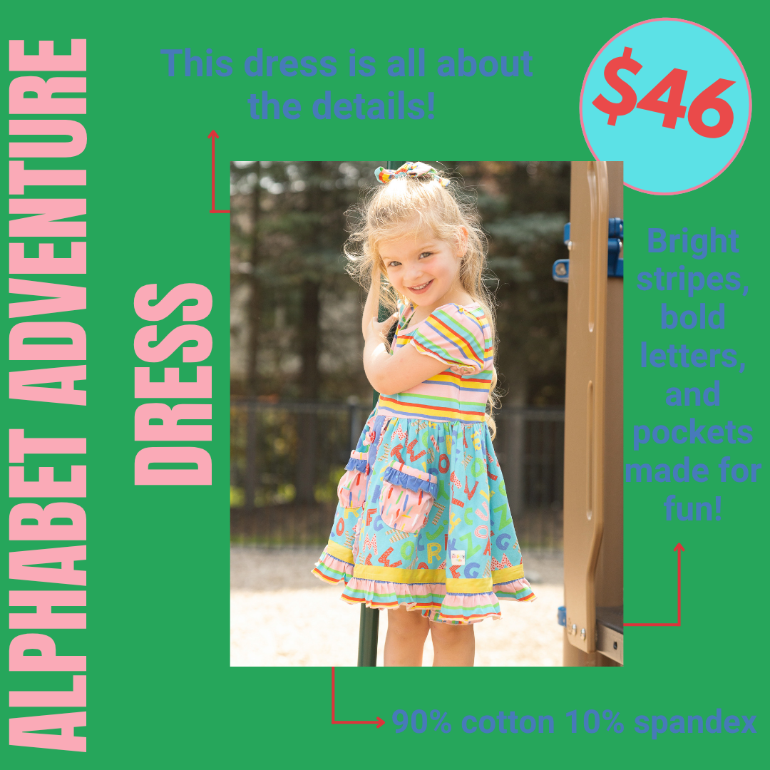 Alphabet Adventure Dress – The Happy Hill